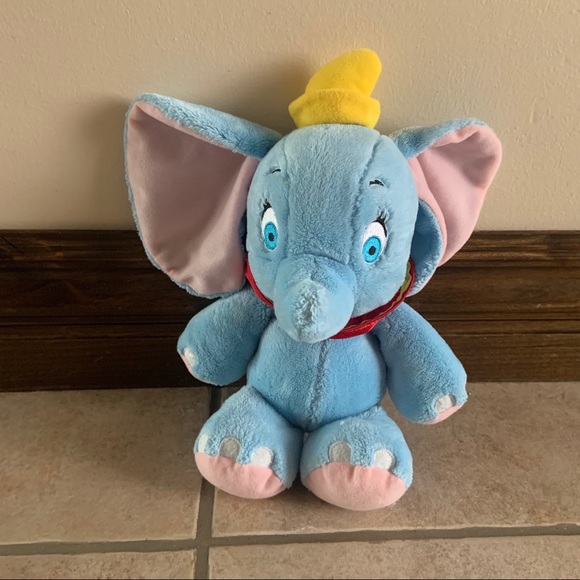 Disney | Toys | Disney Plush Blue Soft Dumbo Stuffed Animal | Poshmark